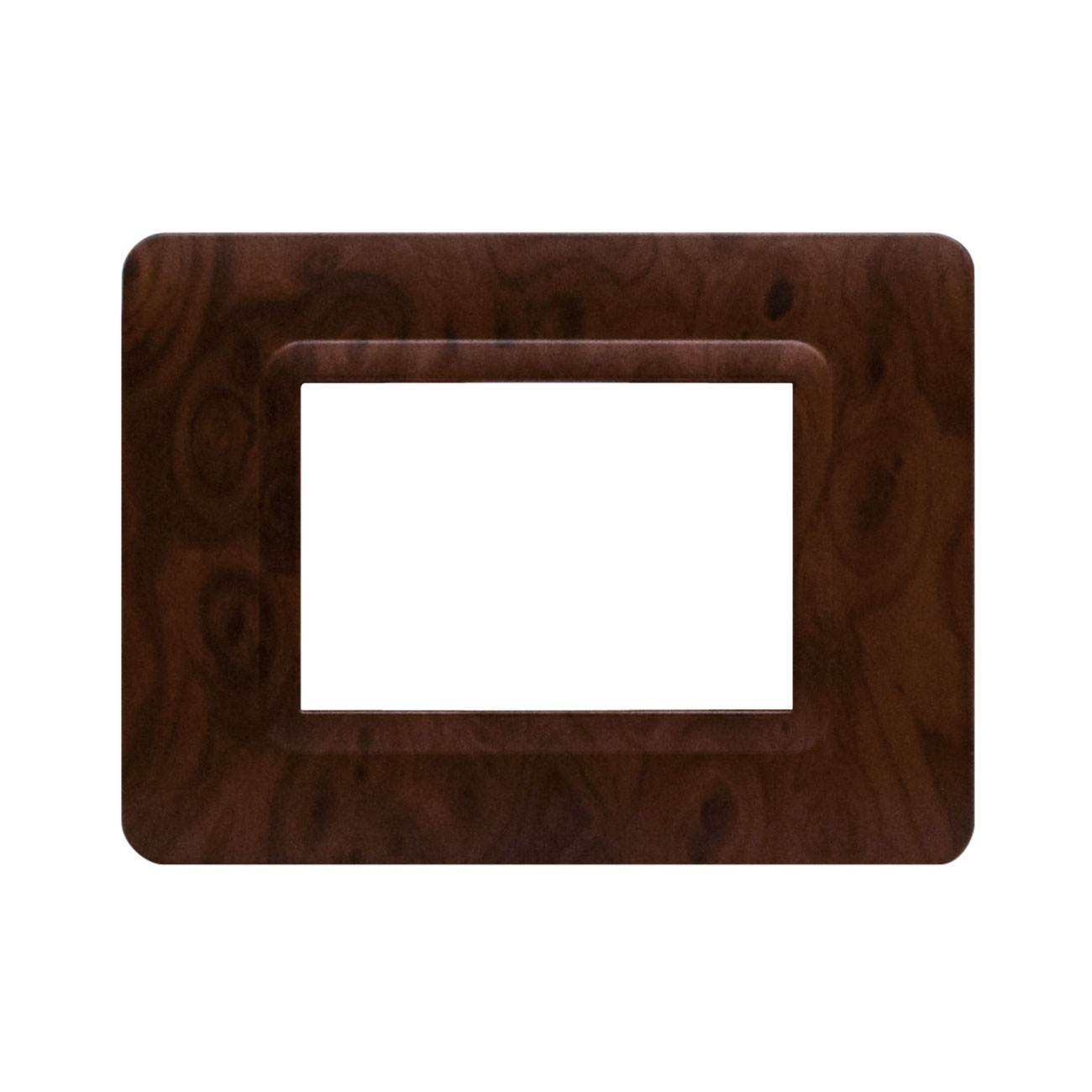 44PY03RD - Placca tecnopolimero, S44 colore radica opaca - 3 Mod.