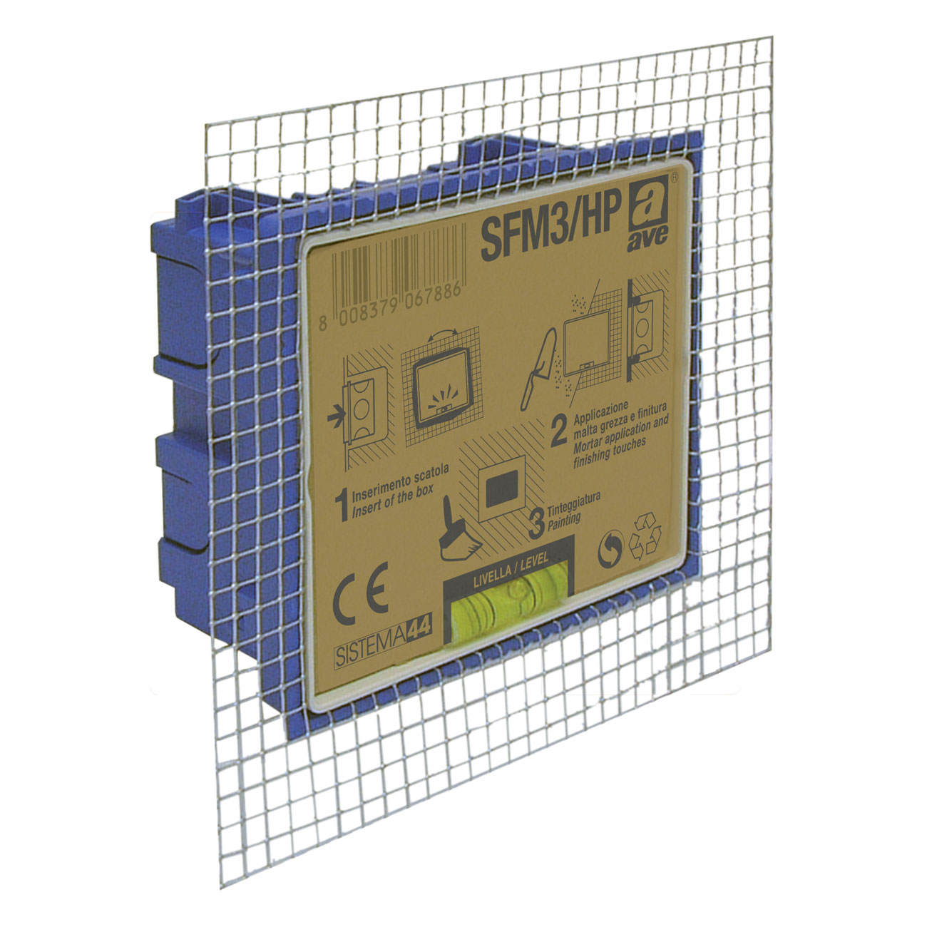 SFM3/HP - Scatola filo muro totale 3 moduli per pareti tradizionali ...