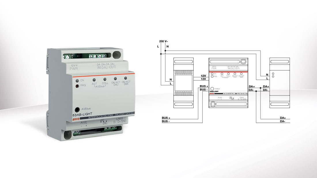 New DALI® lighting interface for home automation - AVE S.p.A.